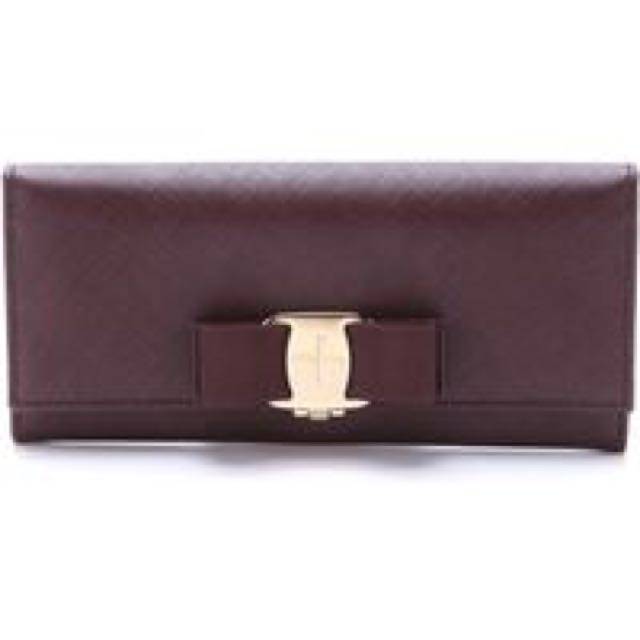 Salvatore Ferragamo Miss Vara Bow Wallet In Burgundy, Women's Fashion, Bags & Wallets, Wallets ...