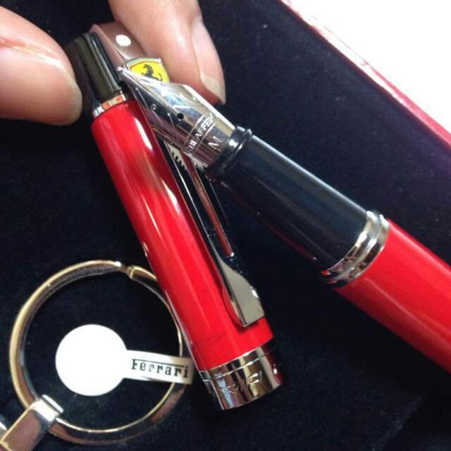Authentic Luxury Sheaffer Ferrari Pens Set, Men's Fashion, Watches ...