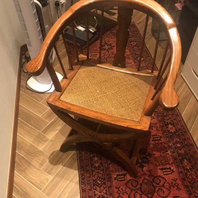 Antique Chinese Desk Chair, Furniture & Home Living, Furniture, Tables ...