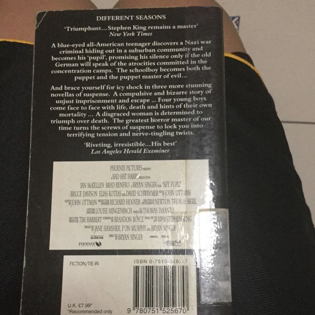 Apt Pupil, Hobbies & Toys, Books & Magazines, Fiction & Non-Fiction on ...