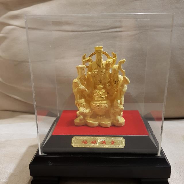 Gold Plated Fu Ru Shou, Furniture & Home Living, Home Decor, Vases ...