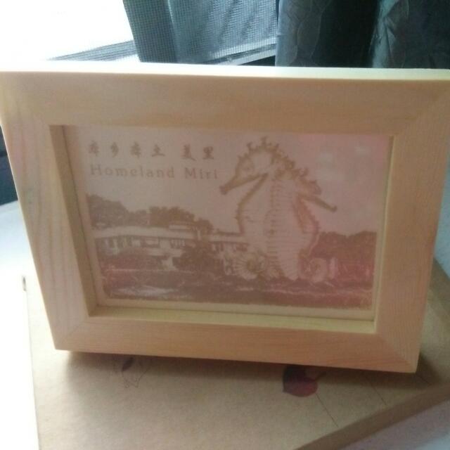 Sarawak Miri Seehorse Special Wooden Photo plus Frame, Furniture & Home ...