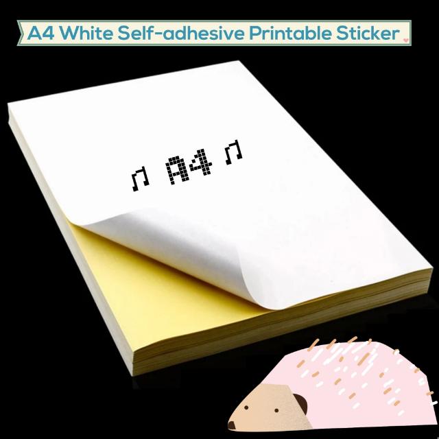 A4 Printable Sticker Paper (White & Kraft Available), Hobbies & Toys ...
