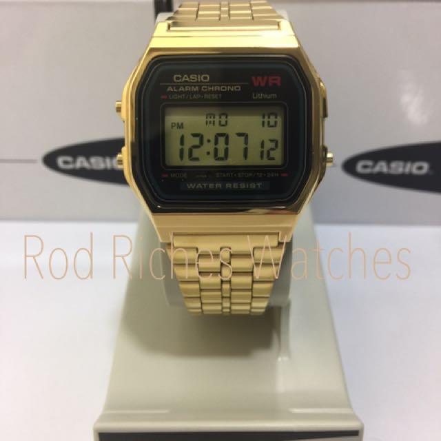 Casio Vintage Gold Digital Watch A159WGEA-1, Women's Fashion, Watches ...