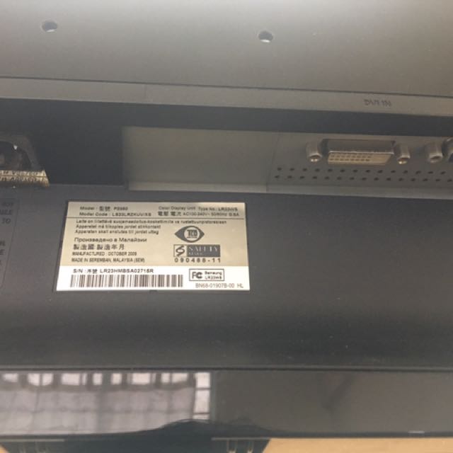 23inch Samsung Syncmaster P2350 Widescreen Monitor, Computers & Tech ...
