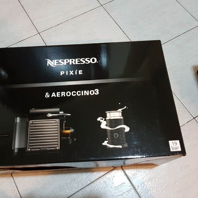 Nespresso Pixie & Aeroccino3 (with 150 capsules), TV & Home Appliances ...