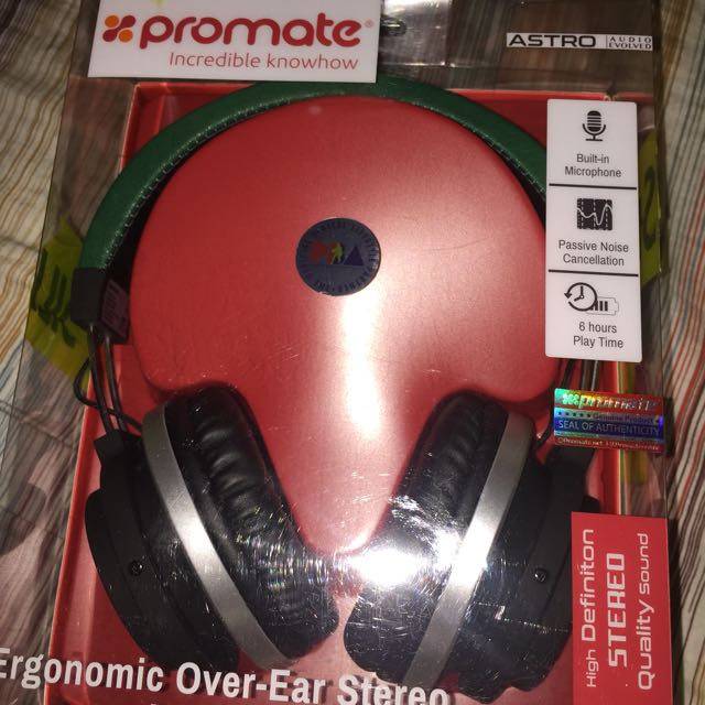 Promate Ergonomic Over-ear Stereo Wireless Headset, Audio, Headphones ...