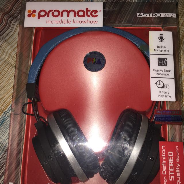 Promate Ergonomic Over-ear Stereo Wireless Headset, Audio, Headphones ...