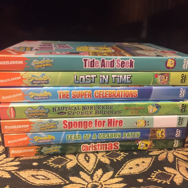 Spongebob Collection DVD's, Hobbies & Toys, Music & Media, CDs & DVDs ...