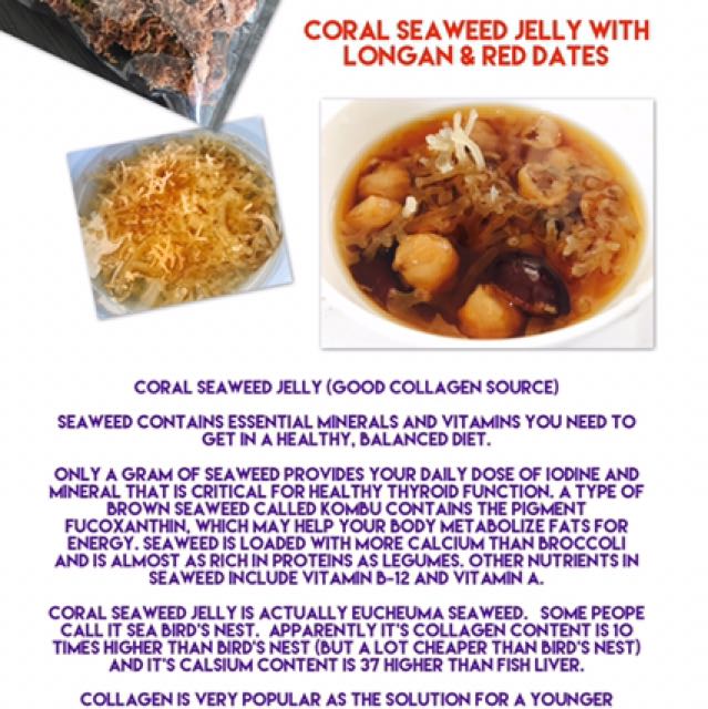 how to cook coral seaweed jelly
