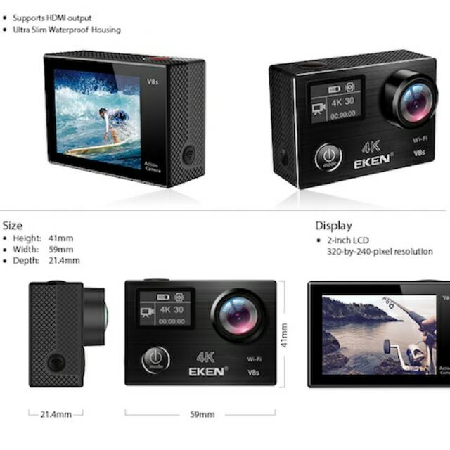 Gopro Eken h8 RM 400 FULL BARANG, Photography, Photography Accessories ...