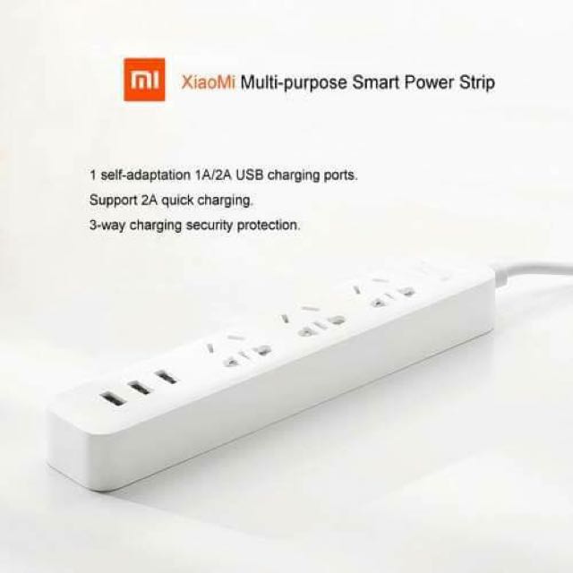 Original Xiaomi Mi Extension Strip Power Socket with 3 Fast Charging ...