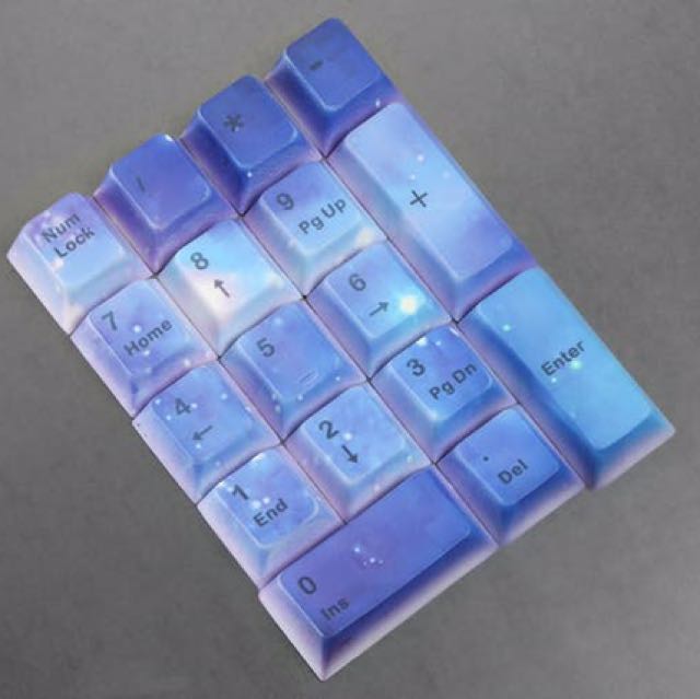 PBT Galaxy Keycap Set (104), Computers & Tech, Parts & Accessories ...