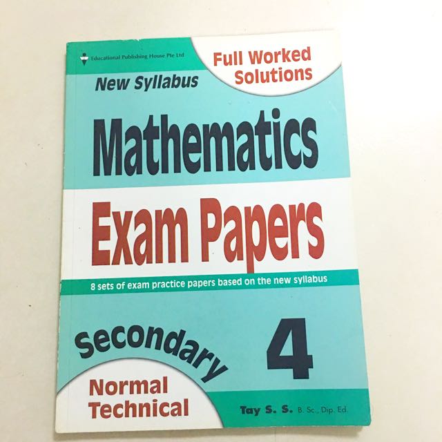 Secondary 4 NT MATHEMATICS EXAM PAPERS 🔥, Hobbies & Toys, Books ...