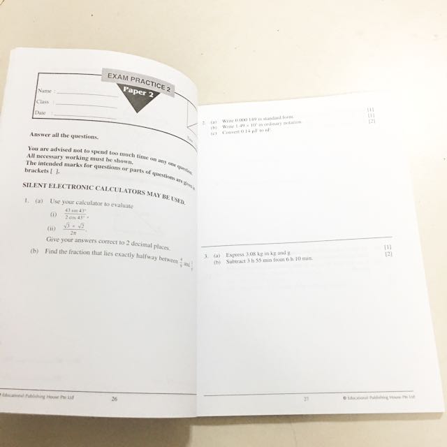 Secondary 4 NT MATHEMATICS EXAM PAPERS 🔥, Hobbies & Toys, Books ...