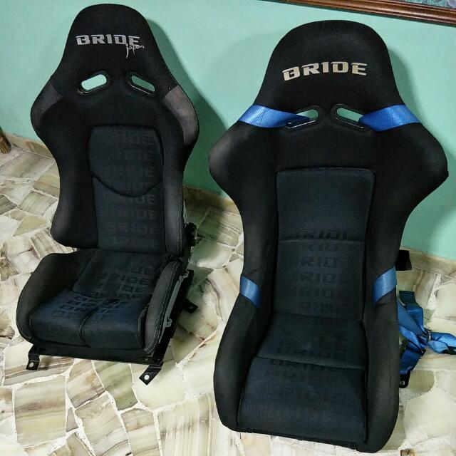 BRIDE Full Bucket + Semi-Bucket Seats (CS3 Rails), Car Accessories on ...