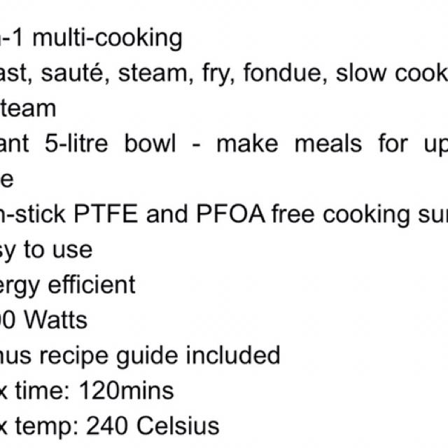 Go Chef 8 In 1 Cooker, TV & Home Appliances, Kitchen Appliances ...