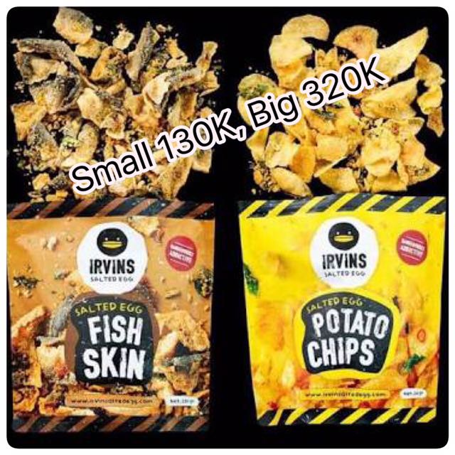 open PO: Irvins salted egg potato chips/ fish skin, Makanan & Minuman ...