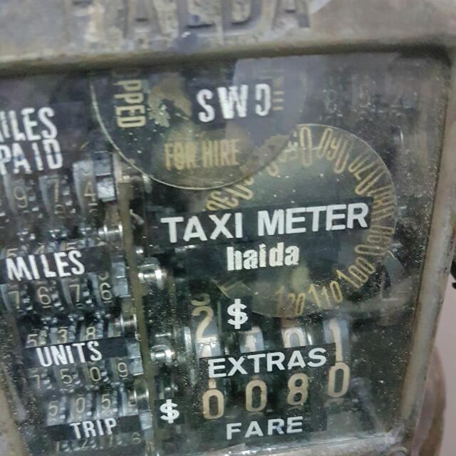 Vintage Old Metal TAXI Meter, Vintage & Collectibles, Vintage ...