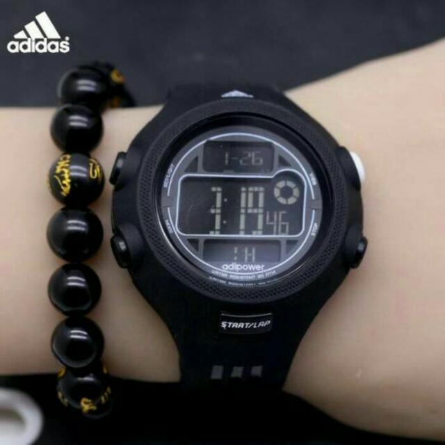 Adidas Digital Watch, Fesyen Pria, Jam Tangan di Carousell