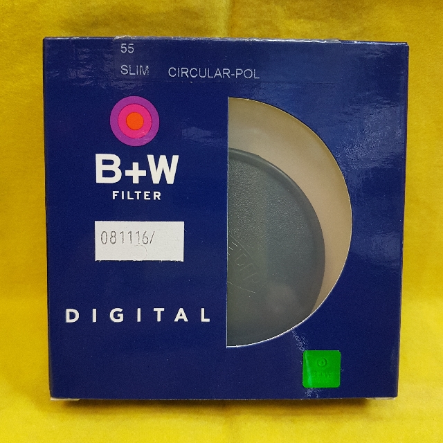 B+W 55mm Circle PL Slim filter, Photography, Photography Accessories ...