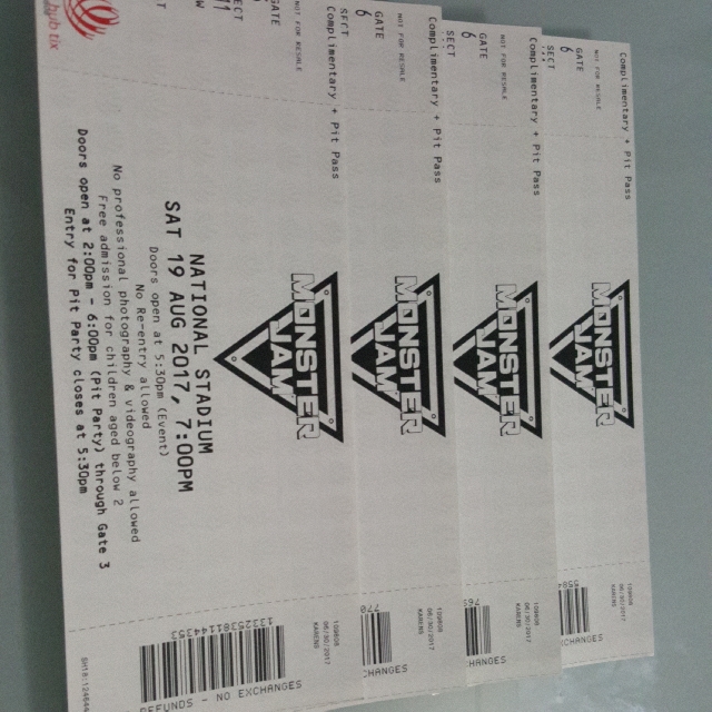 Monster Jam Tickets, Tickets & Vouchers, Event Tickets on Carousell