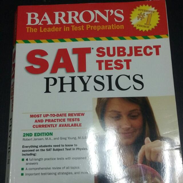 SAT Physics Subject Test, Hobbies & Toys, Books & Magazines, Textbooks ...