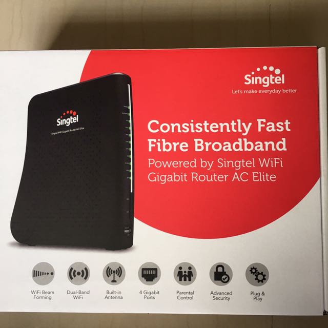 SingTel AC Elite Wireless Router, Computers & Tech, Parts & Accessories ...