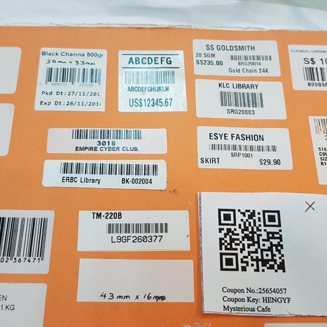 Thermal Labels 60mm x 40mm & other sizes, Hobbies & Toys, Stationery ...