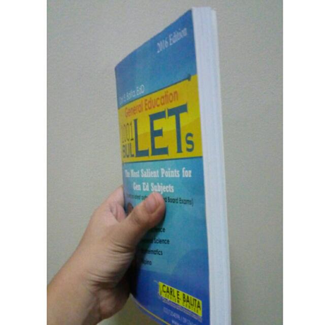 GEN.ED and PROF.ED LET REVIEWER CARL BALITA 1001 bulLETs, Hobbies ...