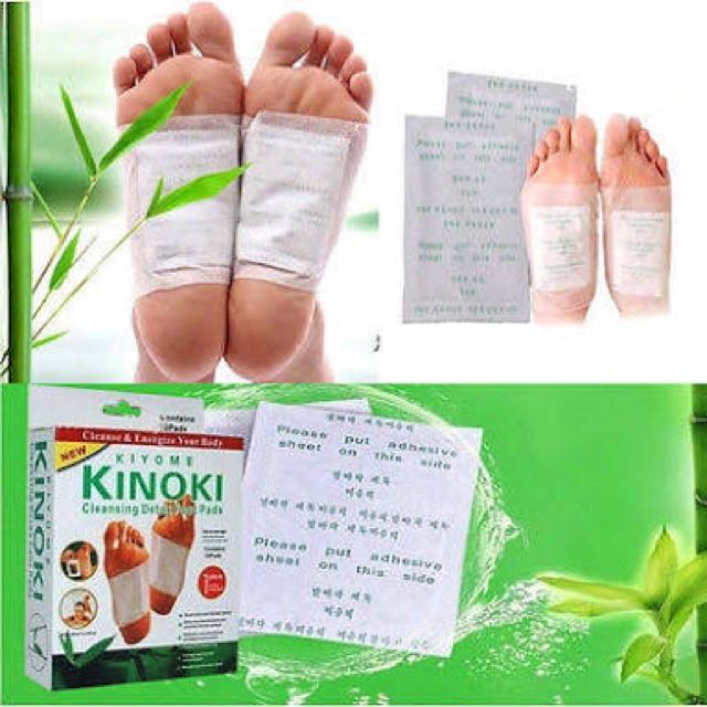 Kinoki Detox Foot Pads Organic Herbal Cleansing Patches 10 Pads, Beauty ...