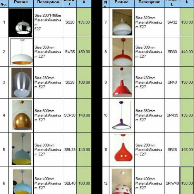 PROMOTION CLEARING SALES LED CEILING PENDANT HDB CAFE BTO LIGHT ...