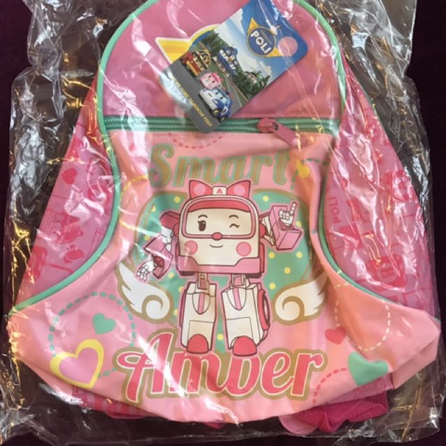ROBOCAR POLI BAG (AMBER), Babies & Kids, Babies & Kids Fashion on Carousell