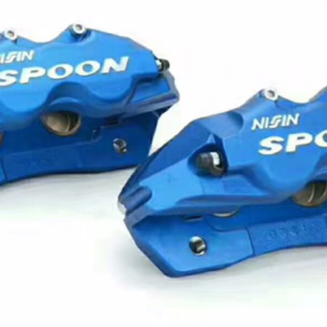 Spoon Twin Block Calipers (Honda Fit GK5), Car Accessories on Carousell