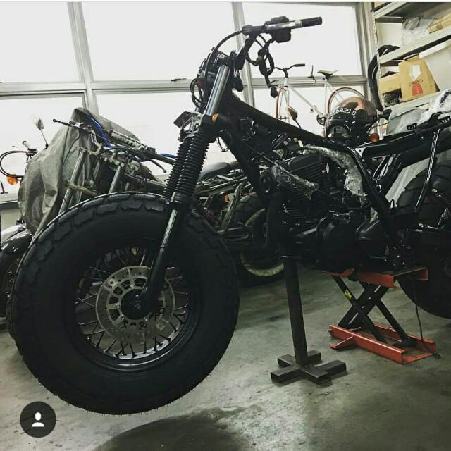 TW200 Custom Fat Front Wheel, Motorcycles, Motorcycles for Sale, Class ...