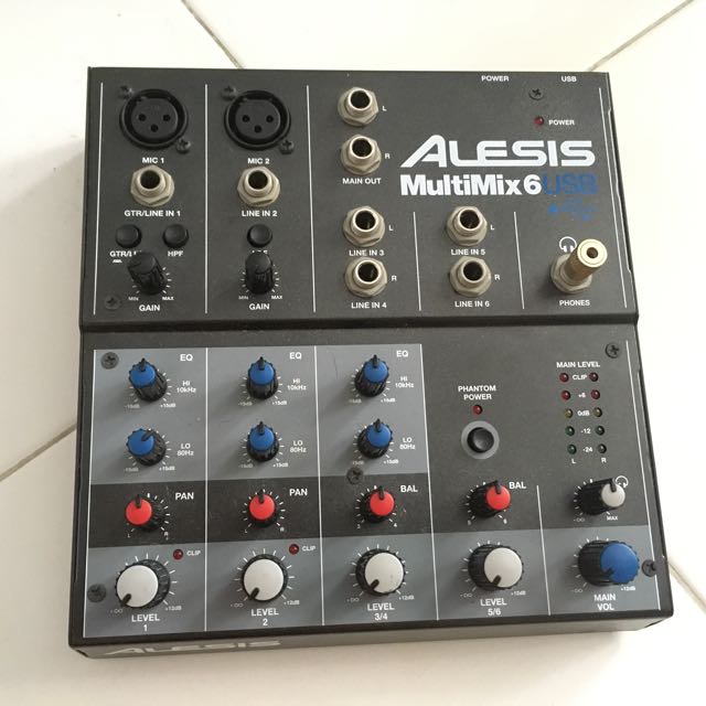 Alesis Multimix 6 USB Mixer, Hobbies & Toys, Music & Media, Musical Instruments on Carousell