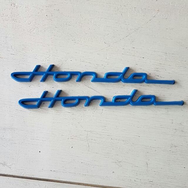 Honda Cursive Logo / Emblem, Car Accessories on Carousell