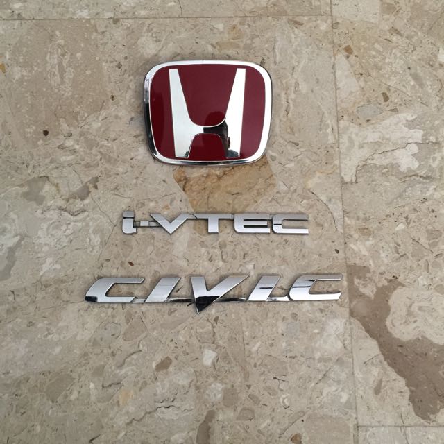 Original Civic FD Emblems, Car Accessories on Carousell