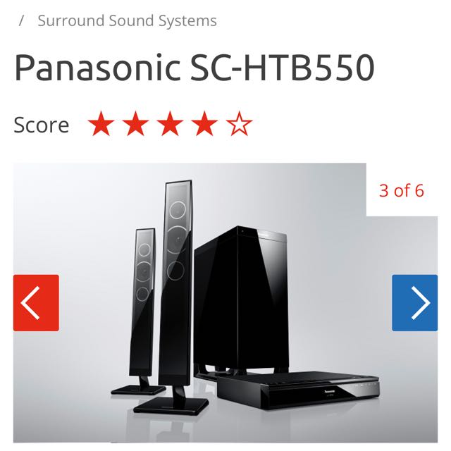 Panasonic Home Theater Audio System/Sound Bar, TV & Home Appliances, TV ...