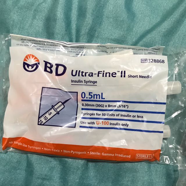 BD Ultra Fine II 0.5 mL Short Needle (Insulin Syringe) on Carousell