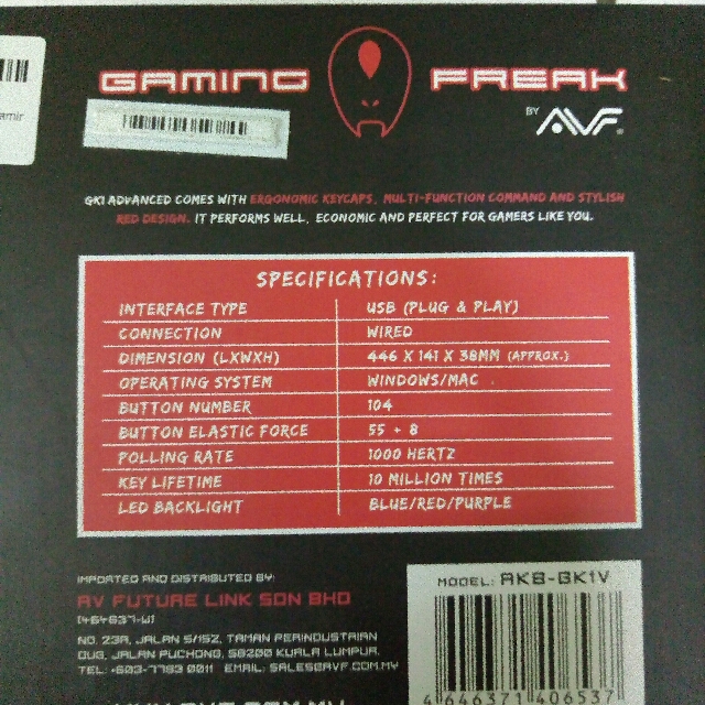 Gaming Keyboard + Lampu LED, Computers & Tech, Parts & Accessories ...