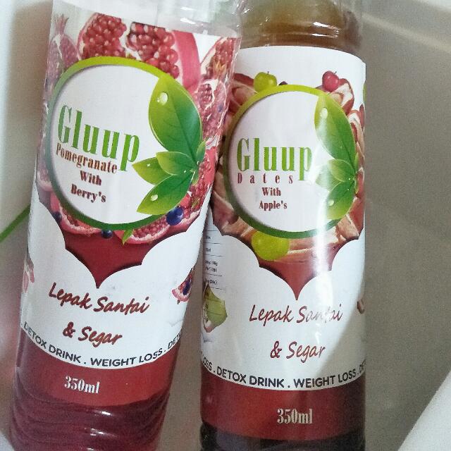 GLUUP MINUMAN DETOX BERSIFAT (RTD) "READY TO DRINK", Health & Nutrition ...