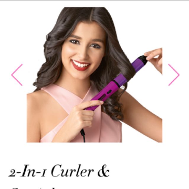 Avon 2-in-1 Curler And Straightener Iron, Beauty & Personal Care, Hair ...