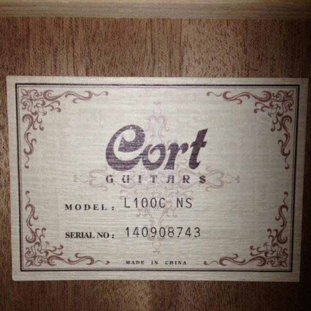 SALE!! Cort Acoustic Guitar L100C, Hobbies & Toys, Music & Media ...