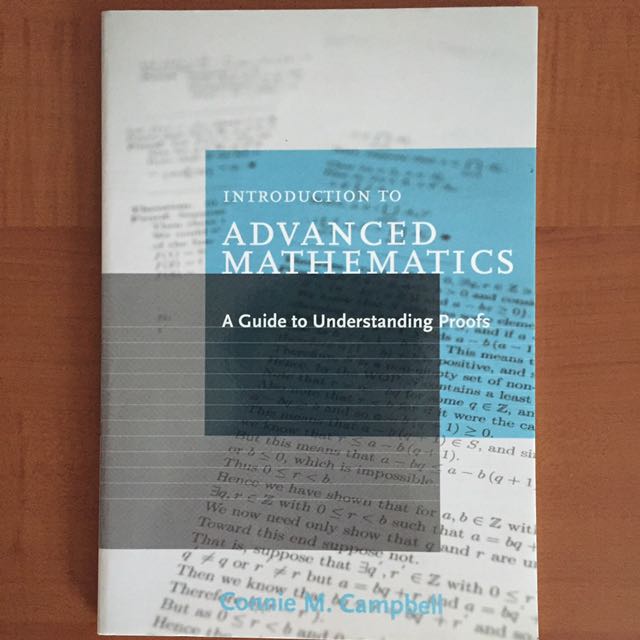 Introduction To Advanced Mathematics Campbell CS1231, Hobbies & Toys ...