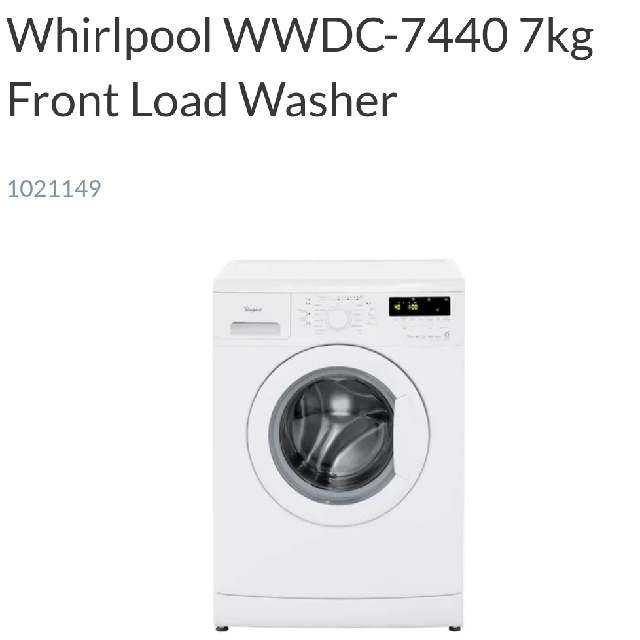 Whirlpool WWDC 7440, TV & Home Appliances, Kitchen Appliances, Dishwasher on Carousell