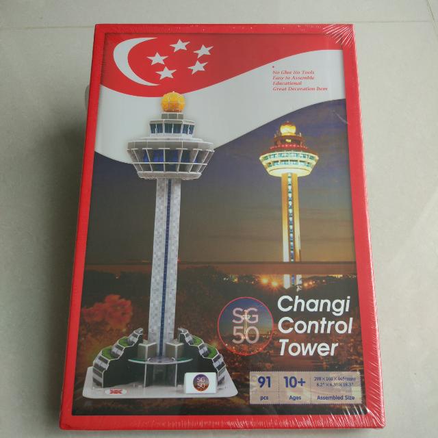 Changi Control Tower Paper 3D Puzzle, Hobbies & Toys, Stationery ...