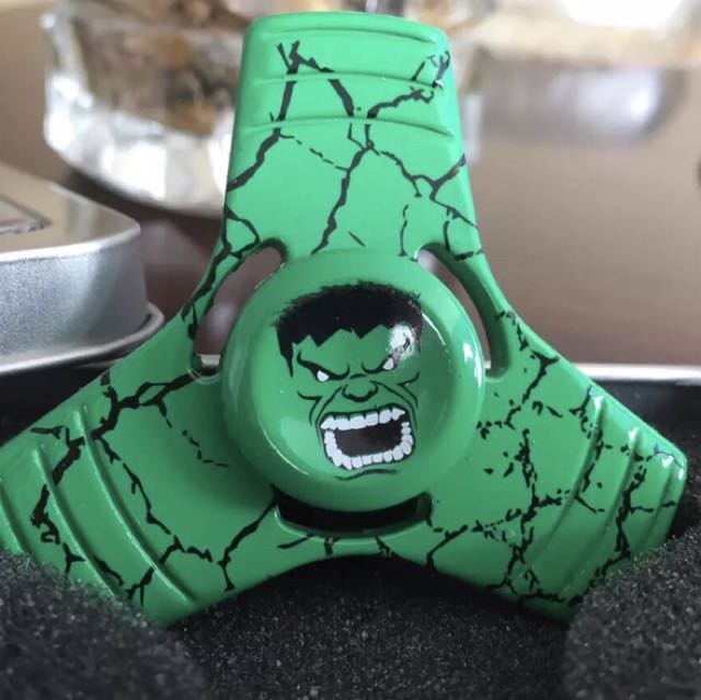 Marvel Hulk Fidget Spinner, Hobbies & Toys, Toys & Games on Carousell