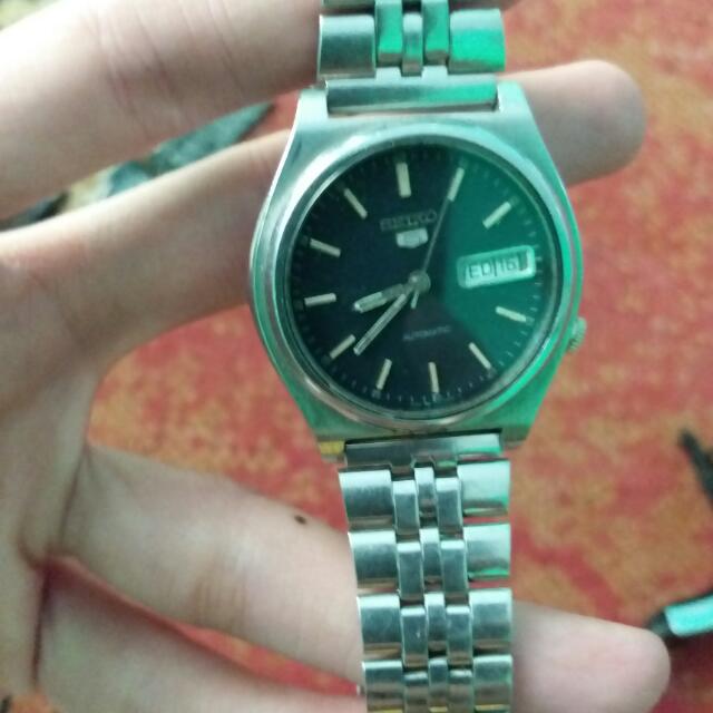 Seiko Vintage Automatic, Fesyen Pria, Jam Tangan di Carousell