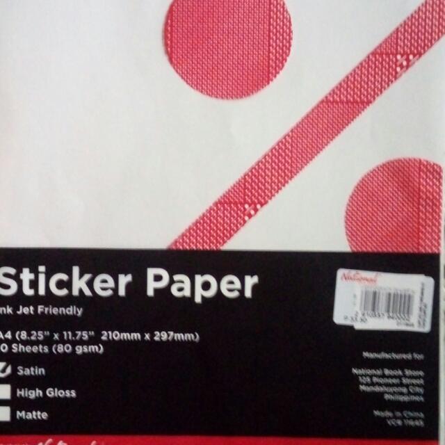 Sticker Paper, Furniture & Home Living, Home Decor, Wall Decor on Carousell